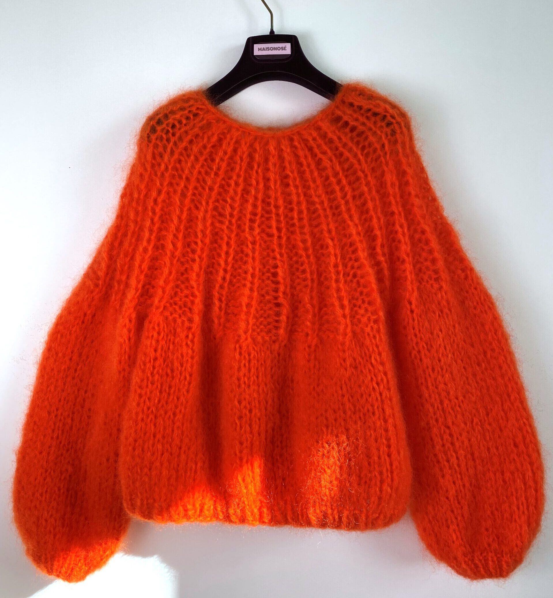 Oranje mohair sweater - Maison Osé